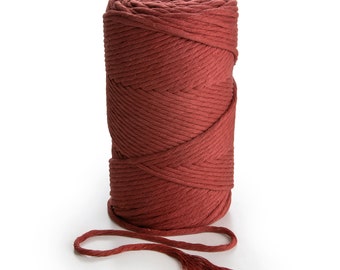 Dark Gray Macrame Cord 3mm Single Twist Cotton String 459 Feet | Etsy