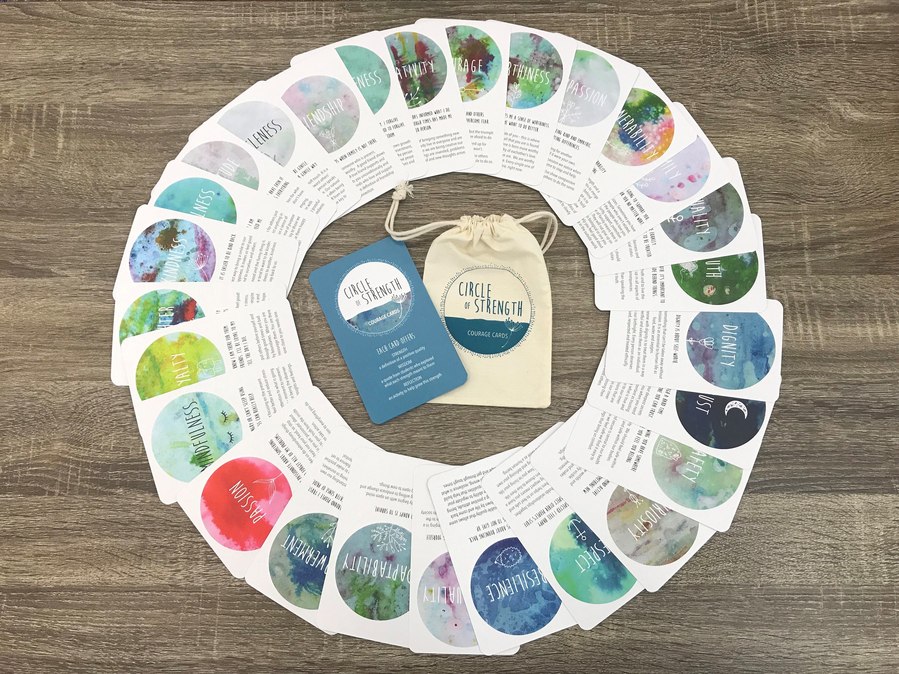 Circle of Strength Courage Cards - Etsy Australia