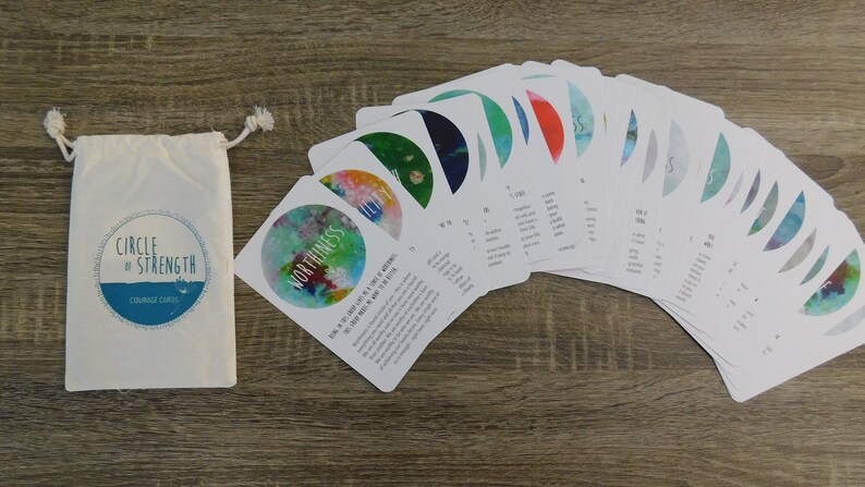 Circle of Strength Courage Cards - Etsy