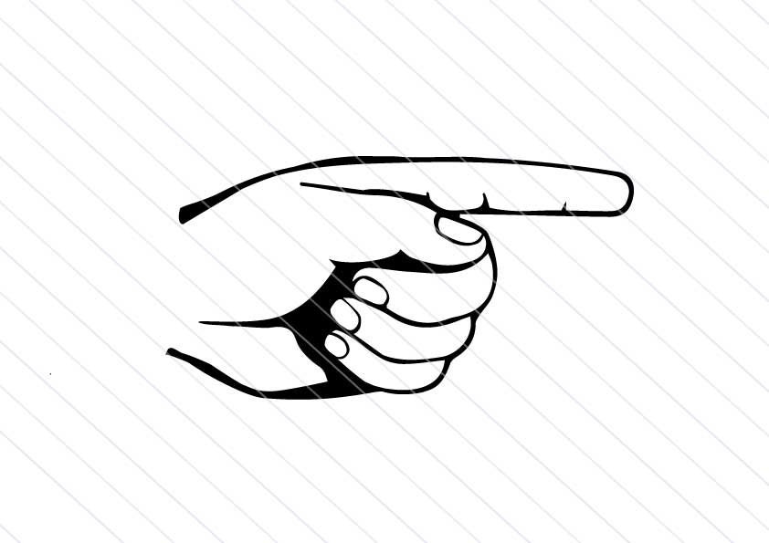 Apuntando a mano svg, vintage hand svg vector clipart, dibujo a mano ...