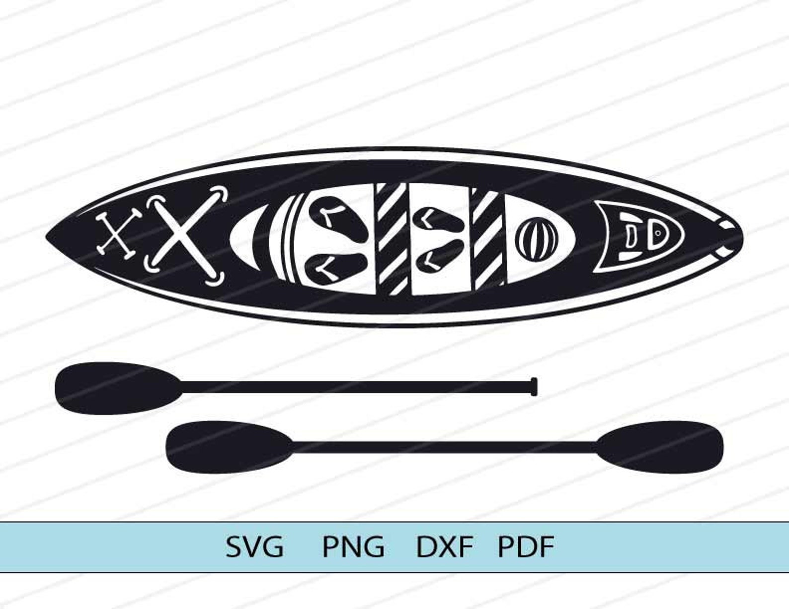 Kayak Svg Lake Life Svg Canoe Svg Cut File. Hand Drawn Kayak - Etsy