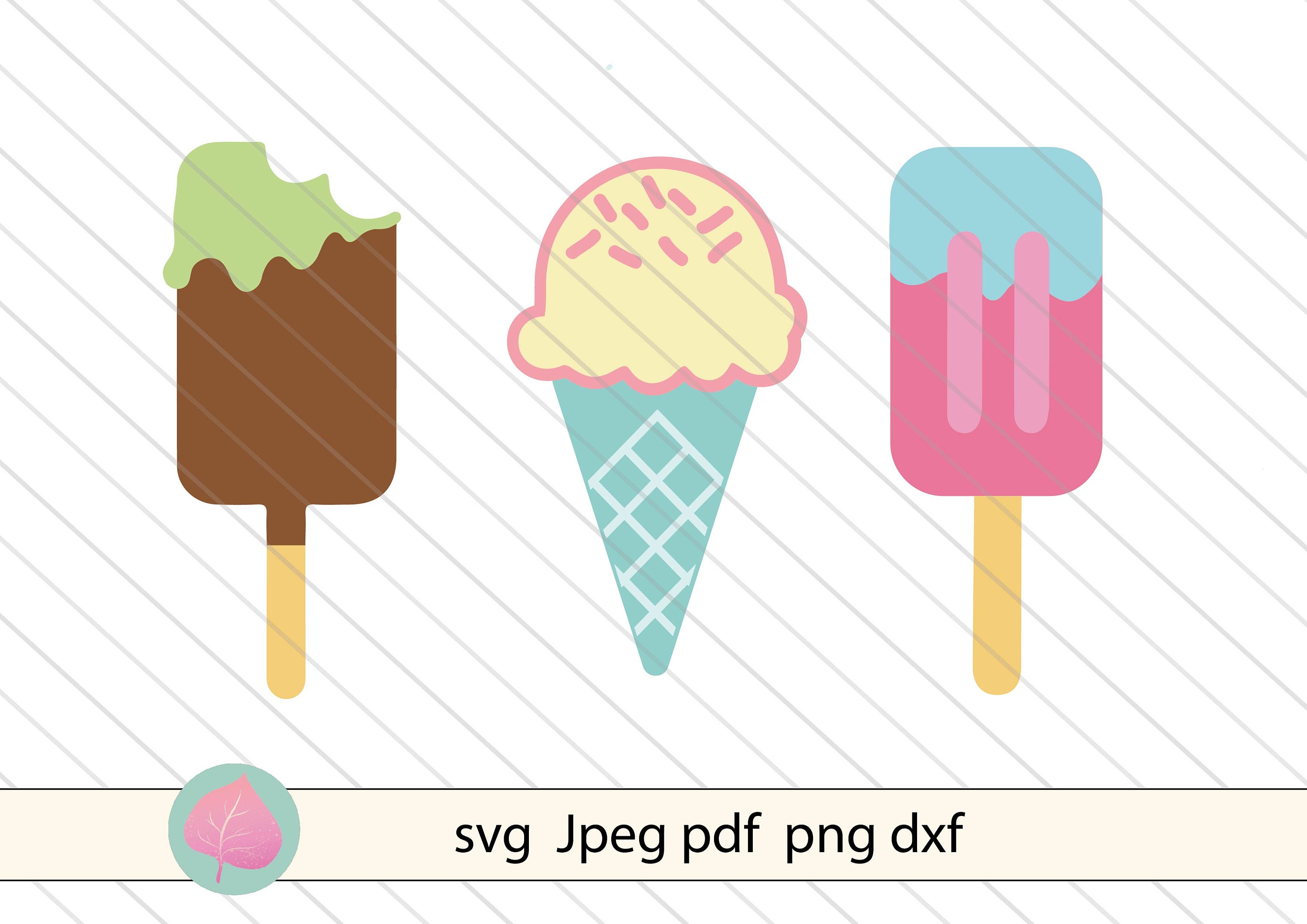 Popsicle svg Gelato svg clipart 3 Sorbetbet Svg per silhouette, cricut ...