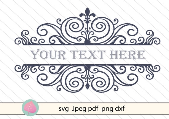 Vintage Scroll Frame Clip Art