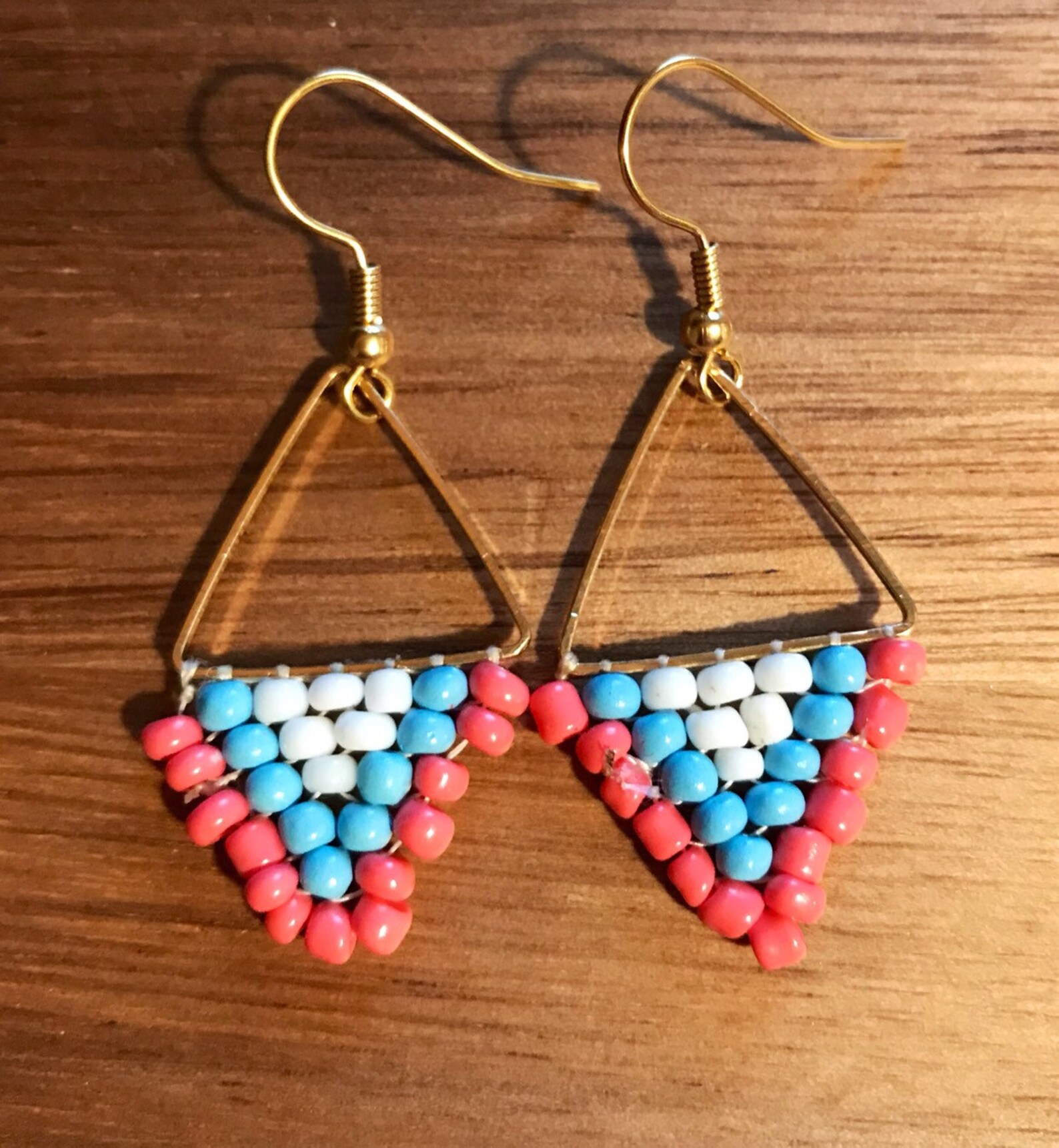 Beaded Dangle Earrings | Etsy