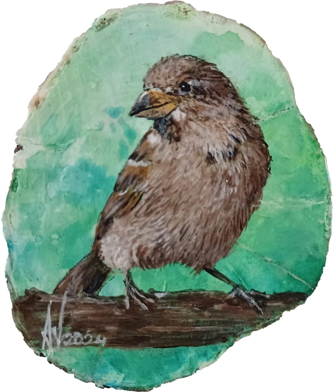 Miniature Painting Sparrow - Etsy