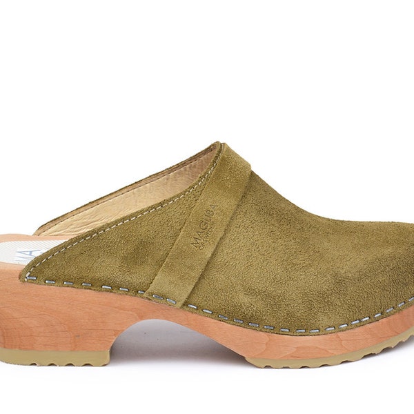 Suede Clogs - Etsy