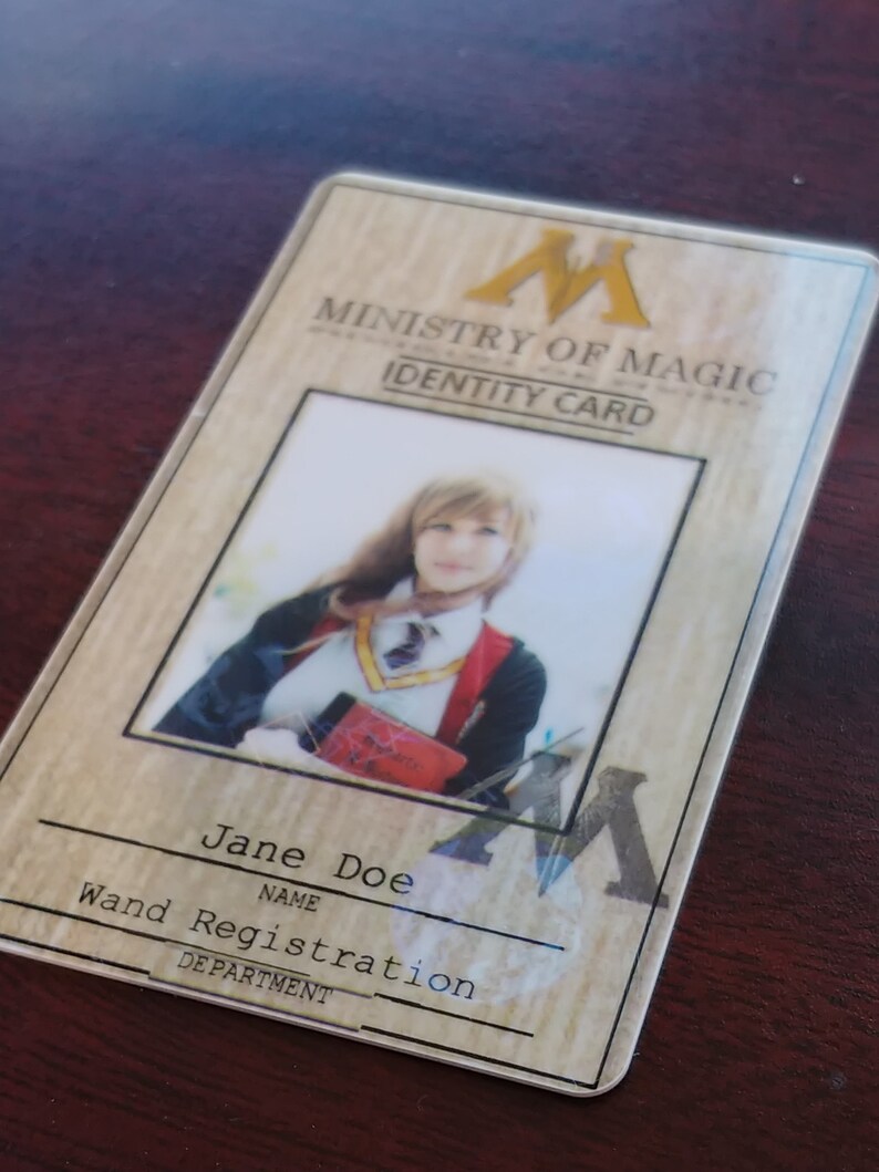 Ministry of Magic Identity Card - Etsy Sweden