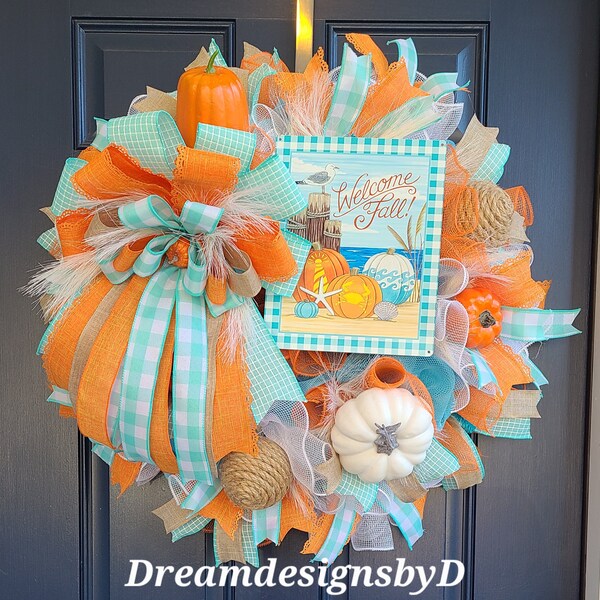 Coastal Fall Decor - Etsy