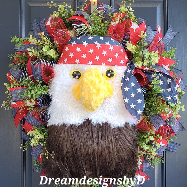Bald Eagle Wreath - Etsy