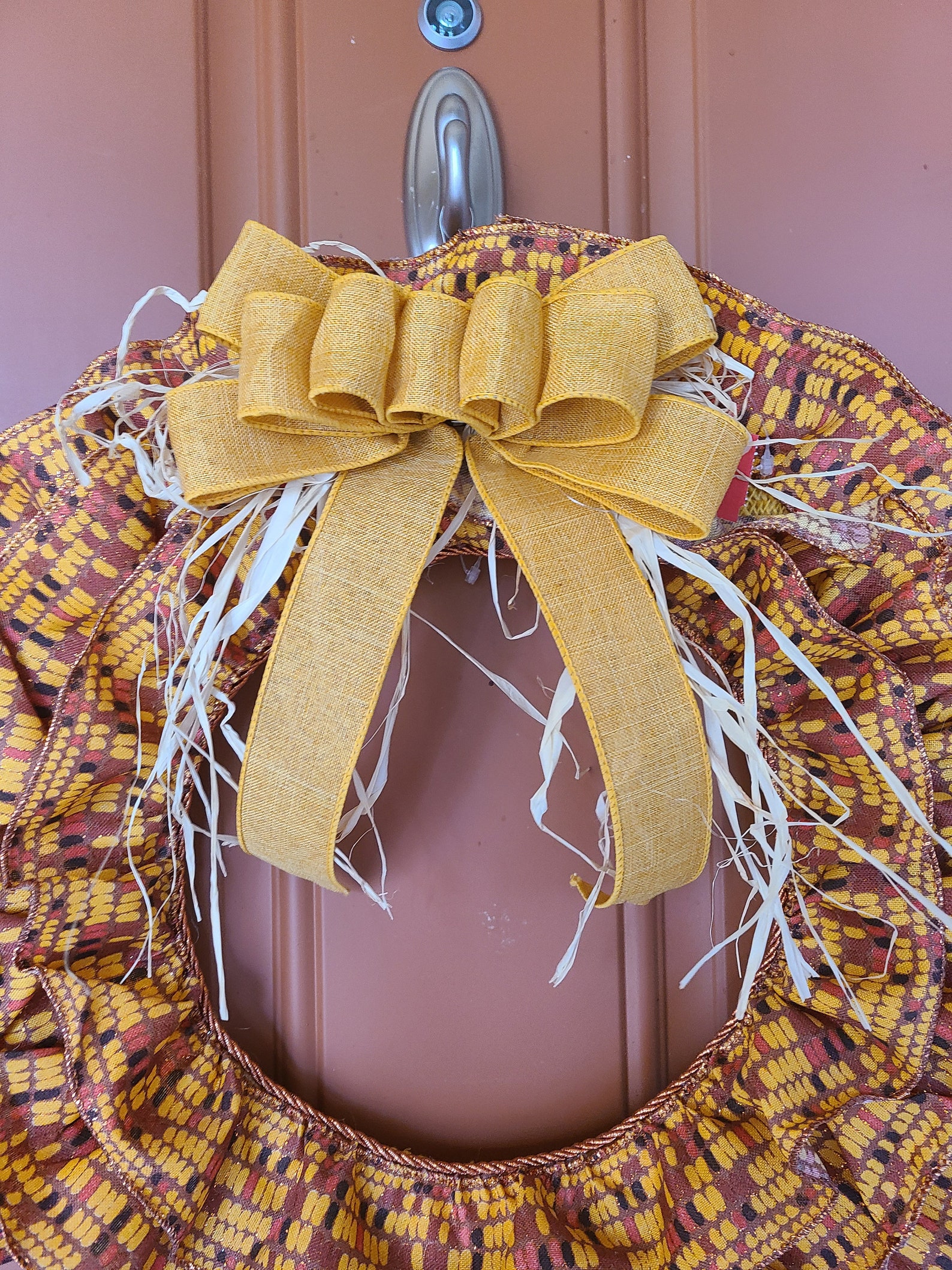 Fall Ribbon Ruffle Wreath - Etsy