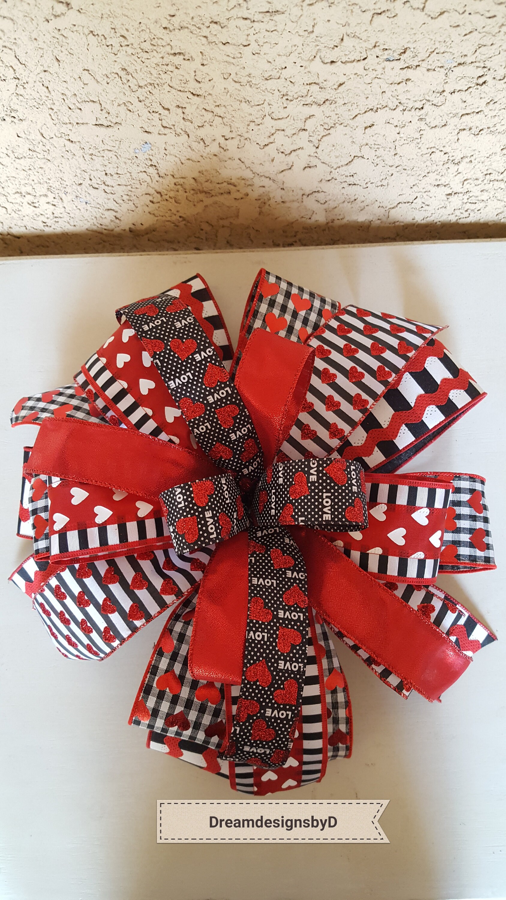 Large Valentine's Day Bow - Etsy