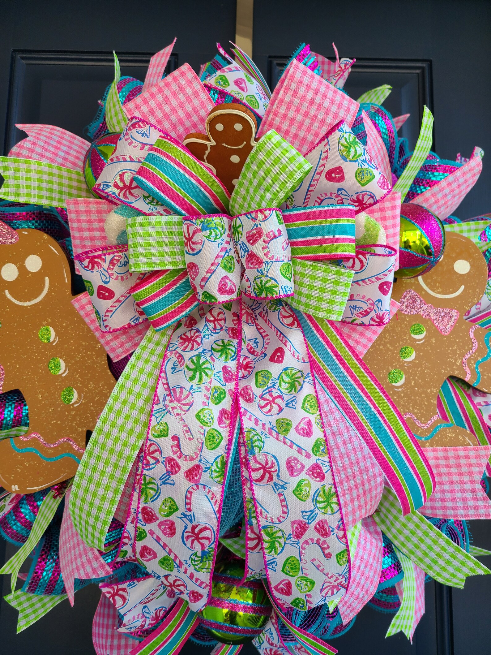 Whimsical Gingerbread Wreath - Etsy