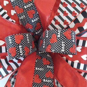 Large Valentine's Day Bow - Etsy