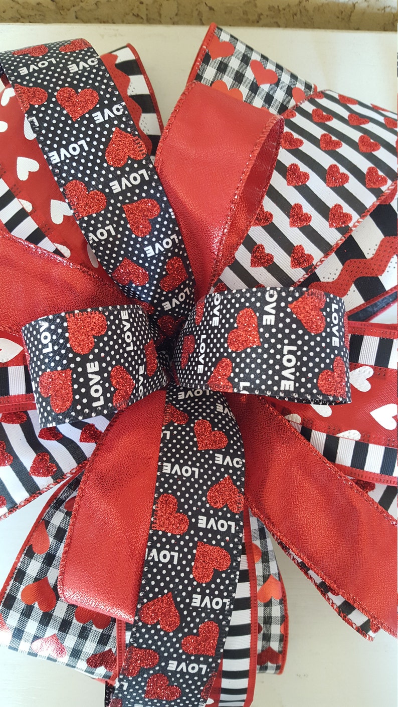 Large Valentine's Day Bow - Etsy