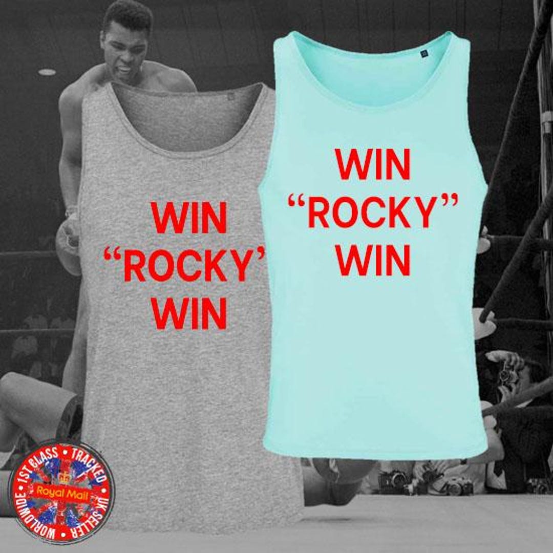 Win Rocky Win Rocky Balboa Vest Mens Unisex Unoffical Boxing - Etsy