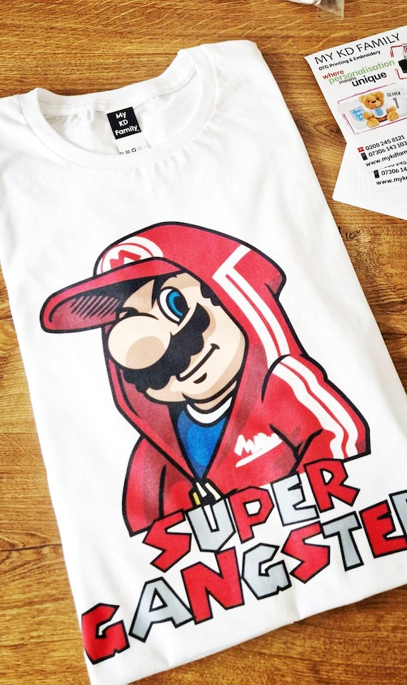 Gangsters Super Mario Super Mario MAGNET With Gangster Tattoos For