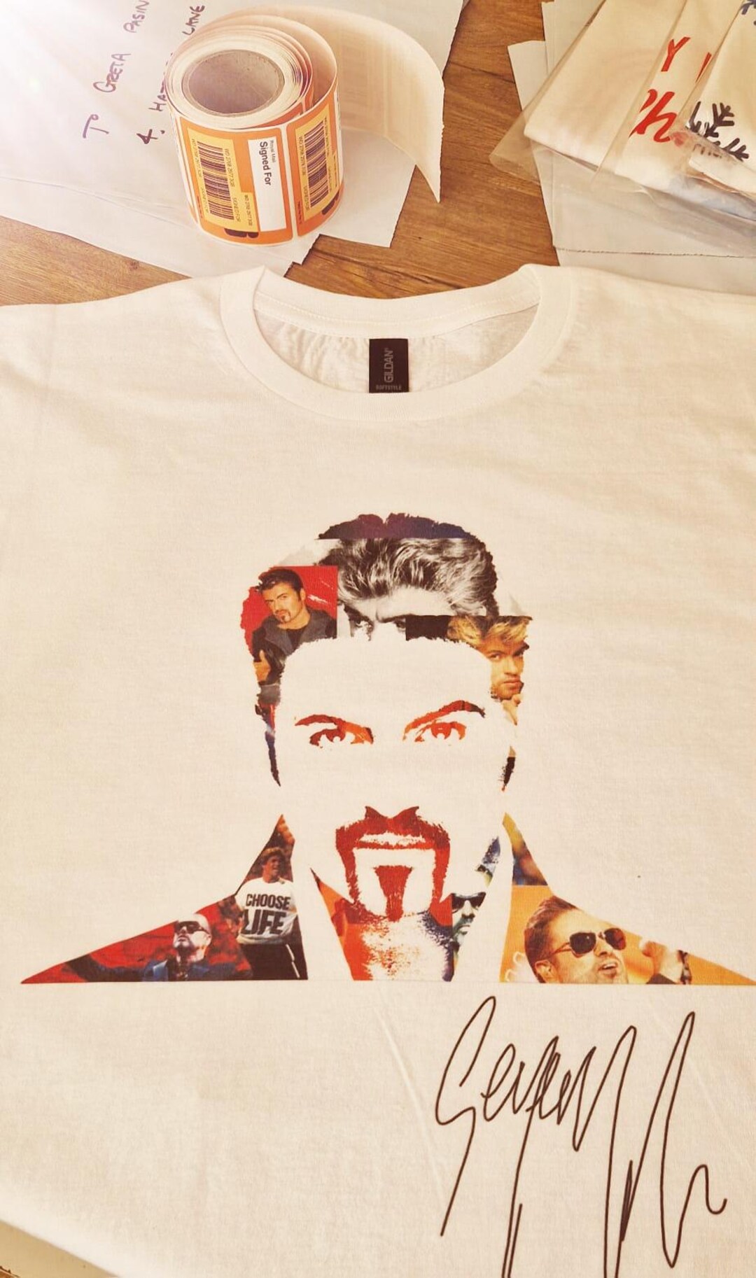 George Michael Collage T-shirt, Ladies, Unisex, Music, Gift - Etsy