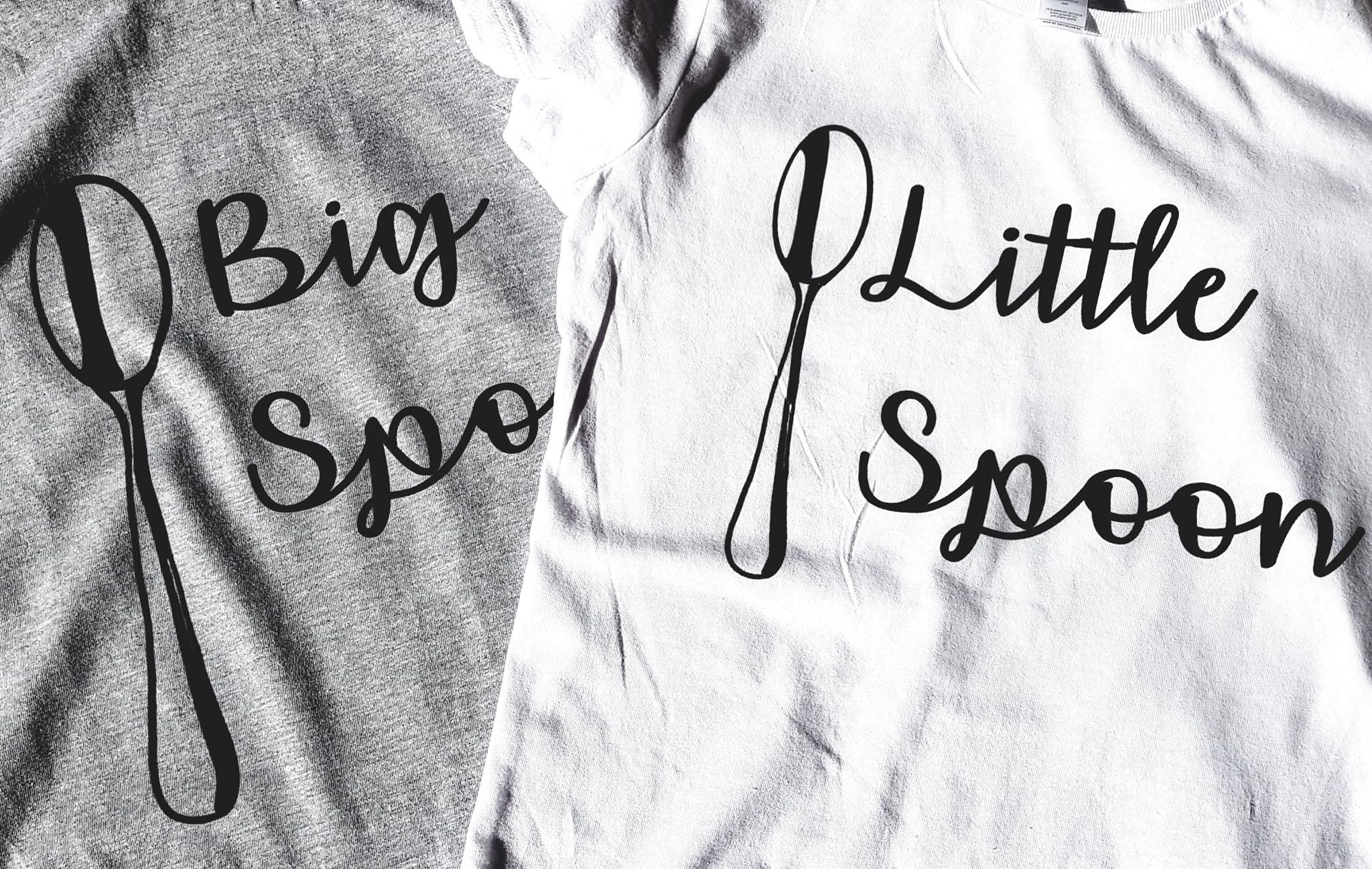 Big Spoon Little Spoon T-shirt Matching Couples Family | Etsy