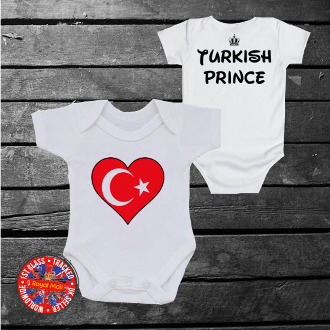 Turkish Prince Babygrow Vest, Turkey, Turkiye, Royalty, Gift, Boys ...
