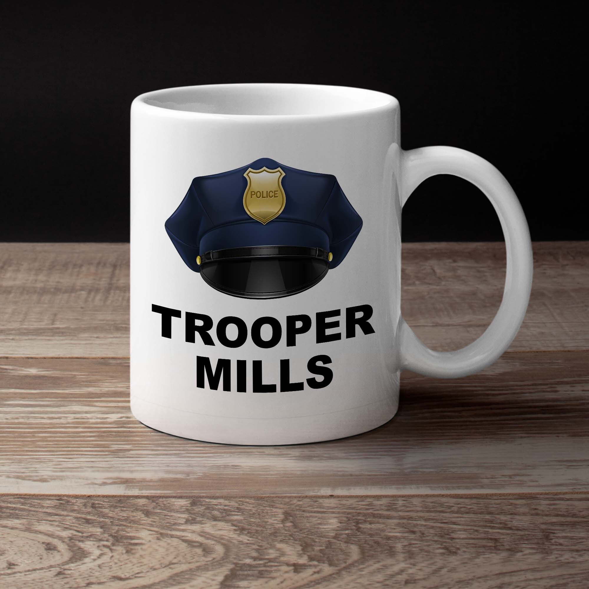 Personalized Police Trooper Coffee Mug Personalized Police Etsy