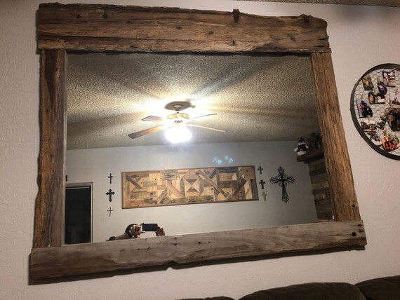 Rustic Mirror | Etsy