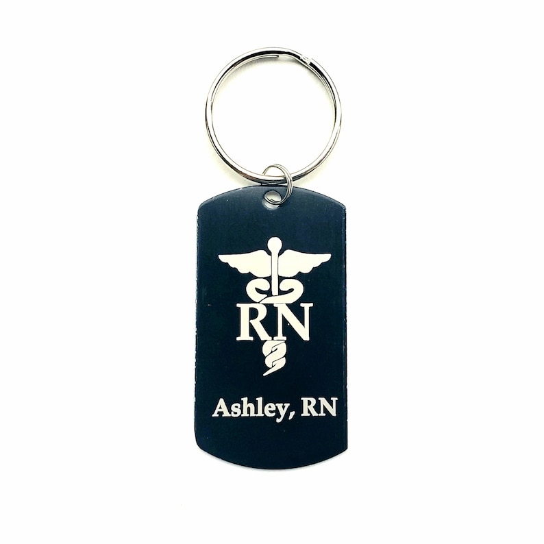 Nurse Keychain RN Keychain Keychains for Nurse RN Gift - Etsy