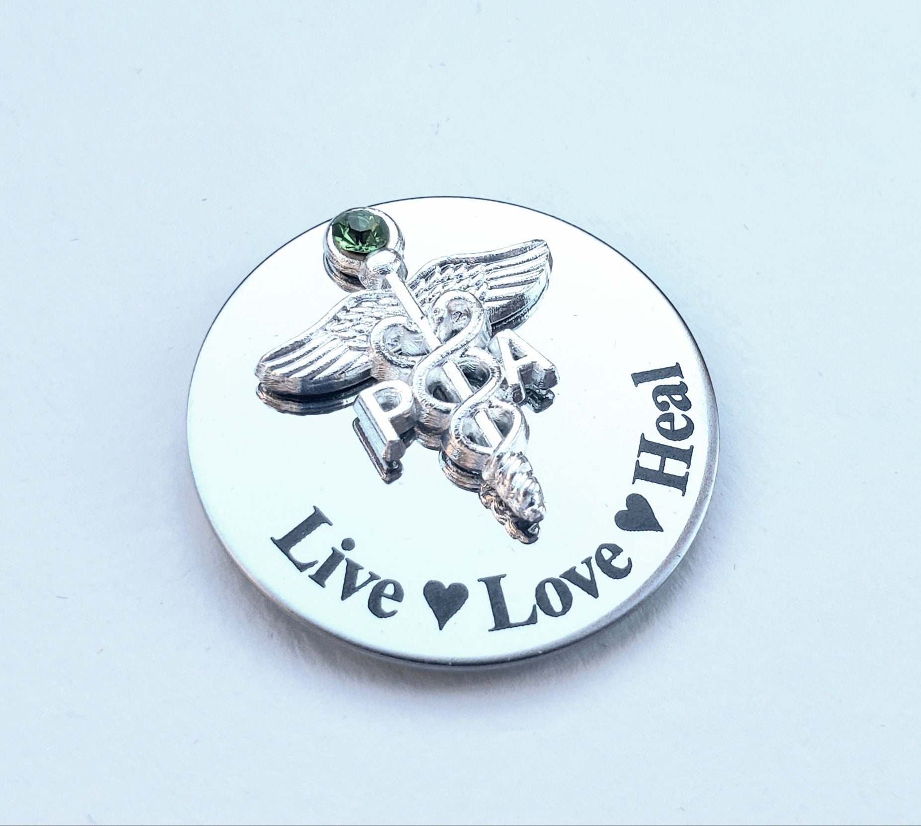 Engraved PA Pin Physician Assistant Pin PA Pin Live Love - Etsy