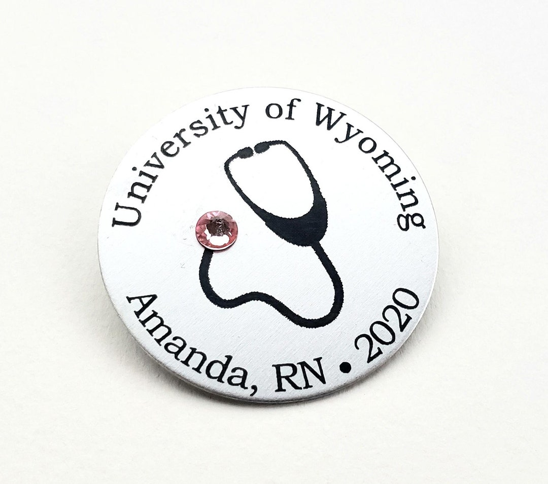 Engraved Stethoscope Pin - Nurse Pin - Nurse Pinning Ceremony - Custom ...