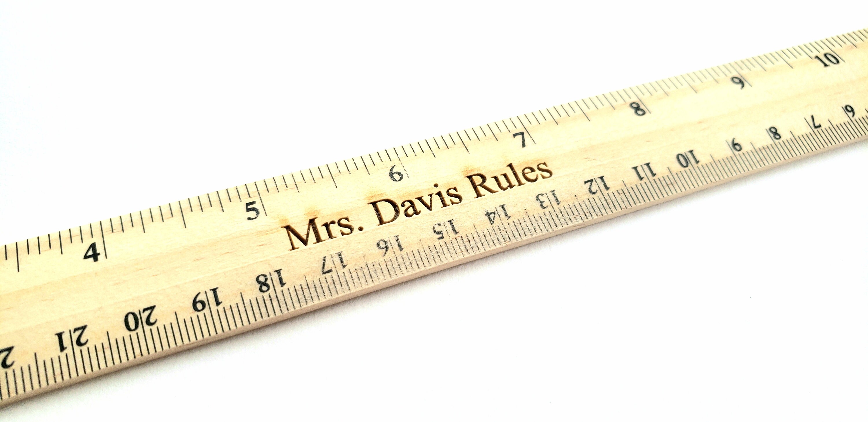 Custom Wood Ruler Custom Teacher Gift Custom Ruler Ruler - Etsy