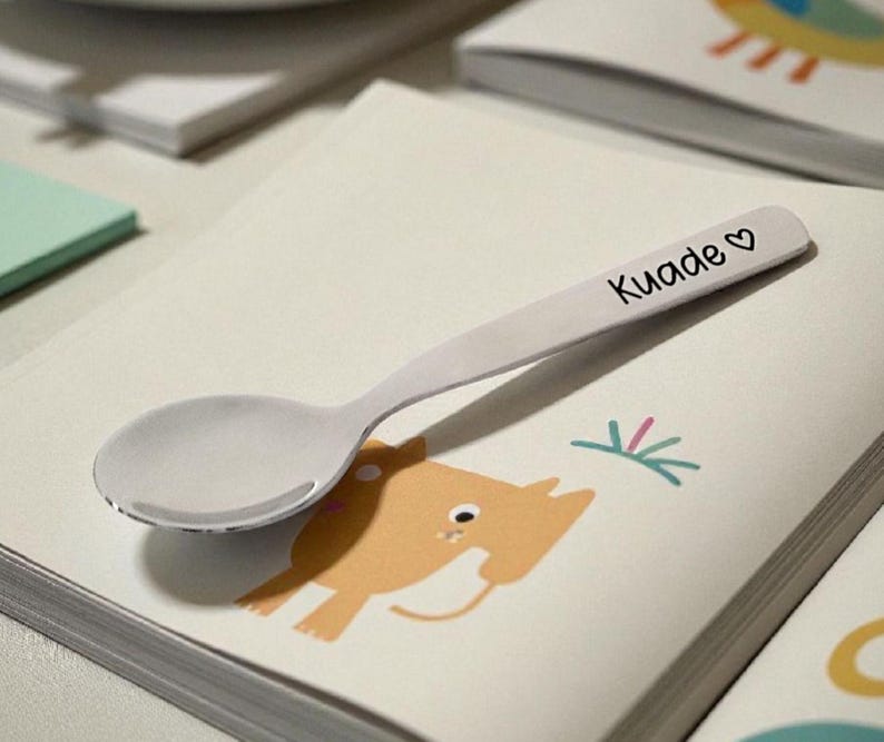 Custom Toddler Size Spoon - Baby Spoon Shower Gift - Personalized Kid ...