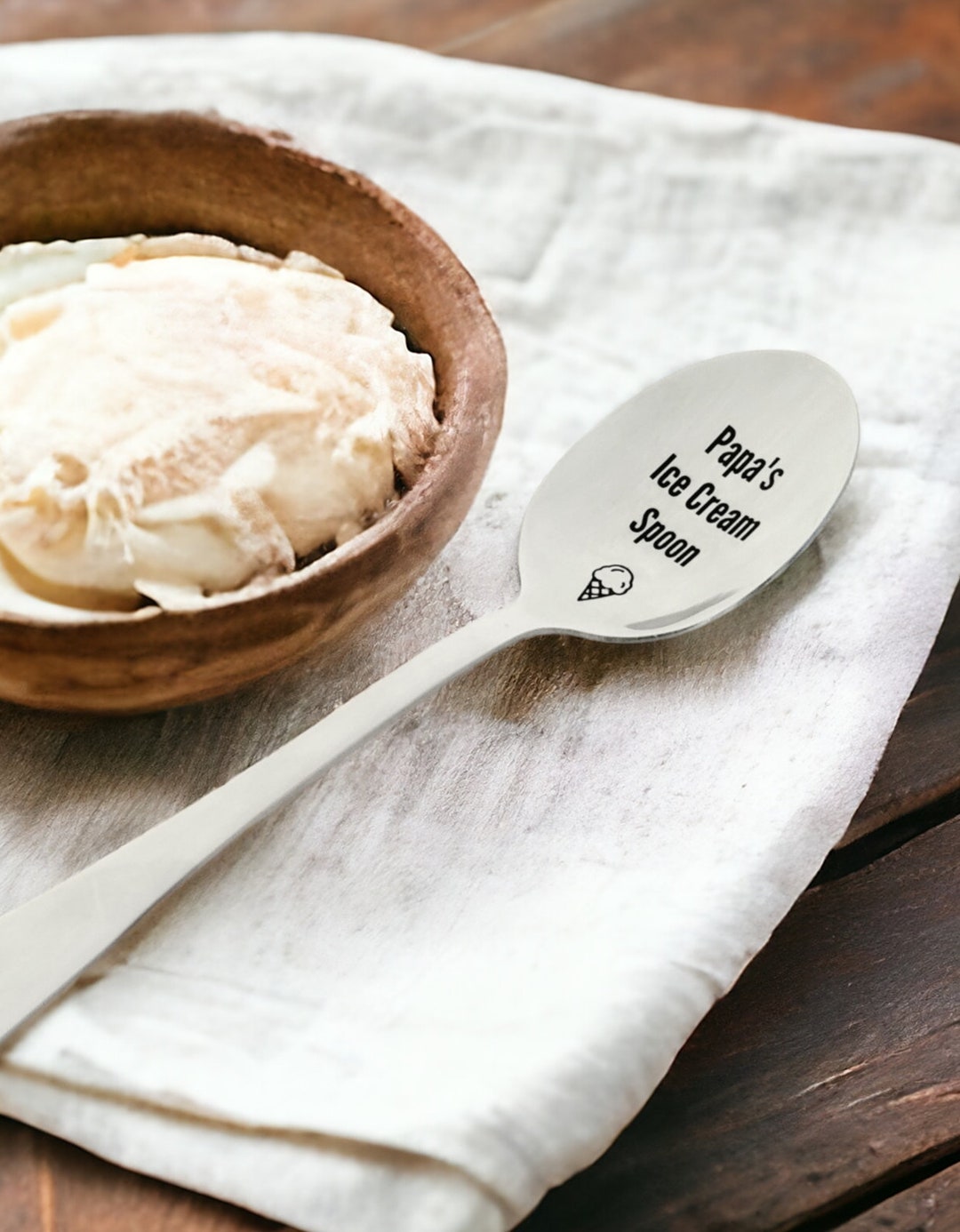 Personalized Ice Cream Spoon for Mom Dad - Ice Cream Spoon Gift ...