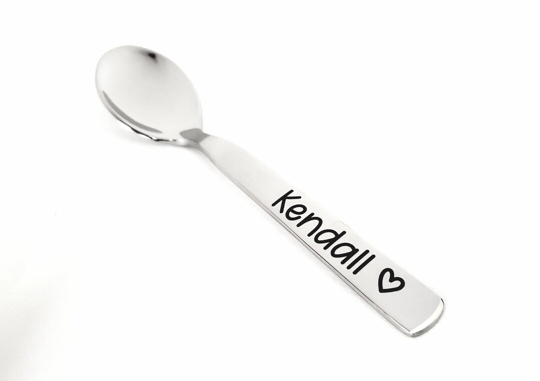 Custom Toddler Size Spoon - Baby Spoon Shower Gift - Personalized Kid ...