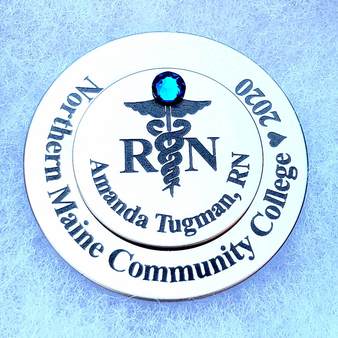 Engraved RN Pin Nurse Pin Nurse Pinning Ceremony Pinning | Etsy