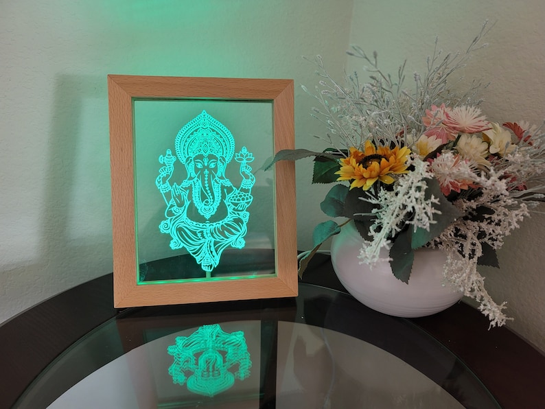 Ganesh Ganesha LED Frame Hindu House Warming Gift Ganesh | Etsy