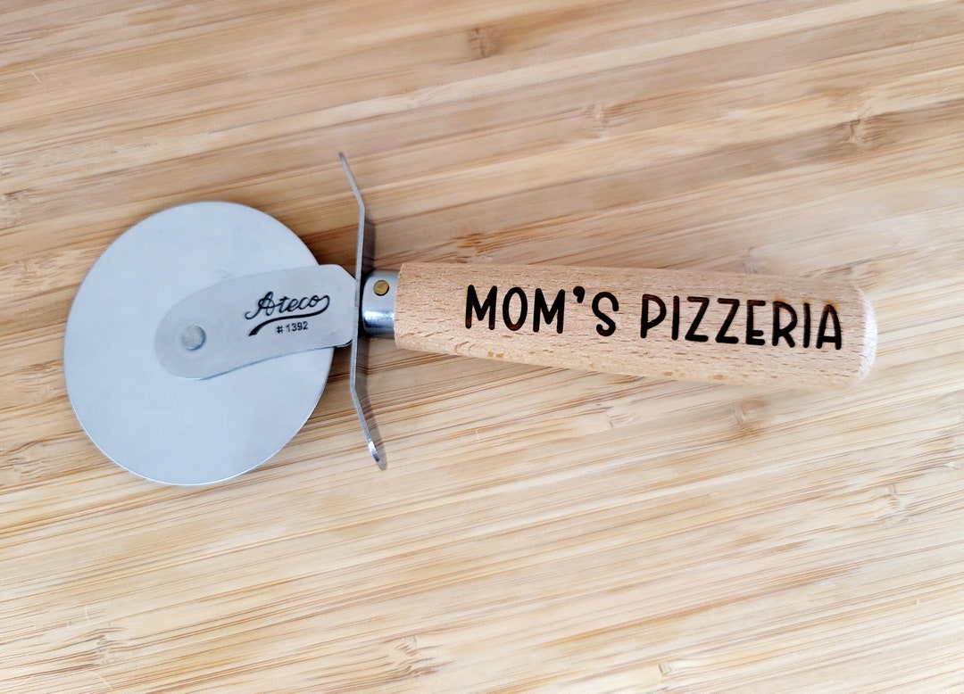 Personalized Pizza Cutter Custom Pizza Cutter Wood Pizza Cutter With ...