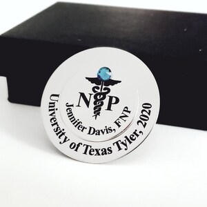 Engraved NP Pin - Nurse Practitioner Pin - Nurse Pinning Ceremony ...