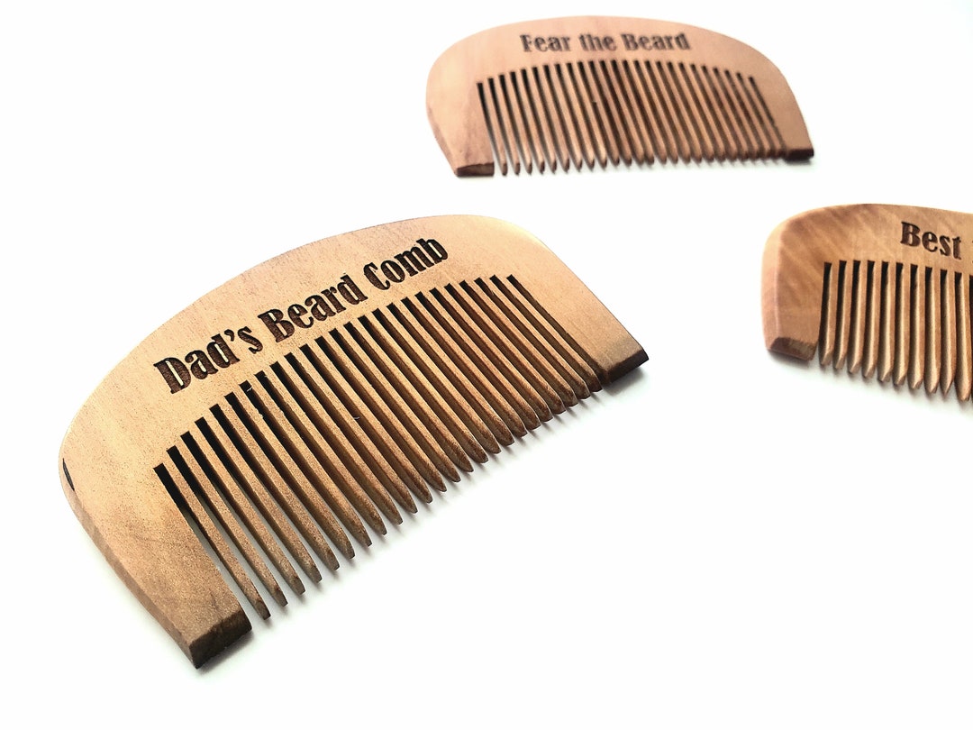 Personalized Beard Comb - Custom Wood Beard Comb for Dad - Fear the ...