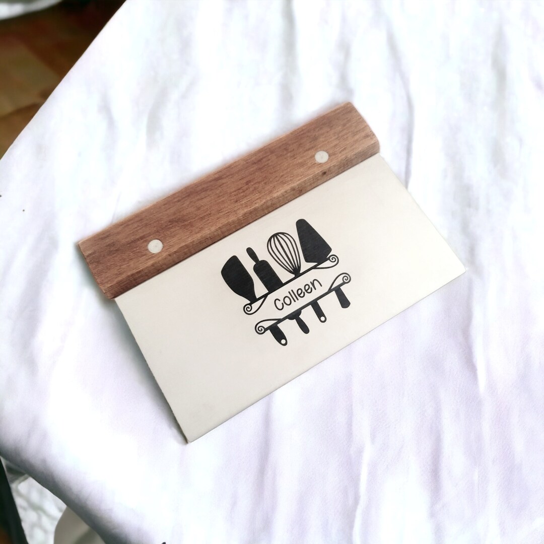 Personalized Dough Cutter - Custom Dough Scraper - Personalized Kitchen ...