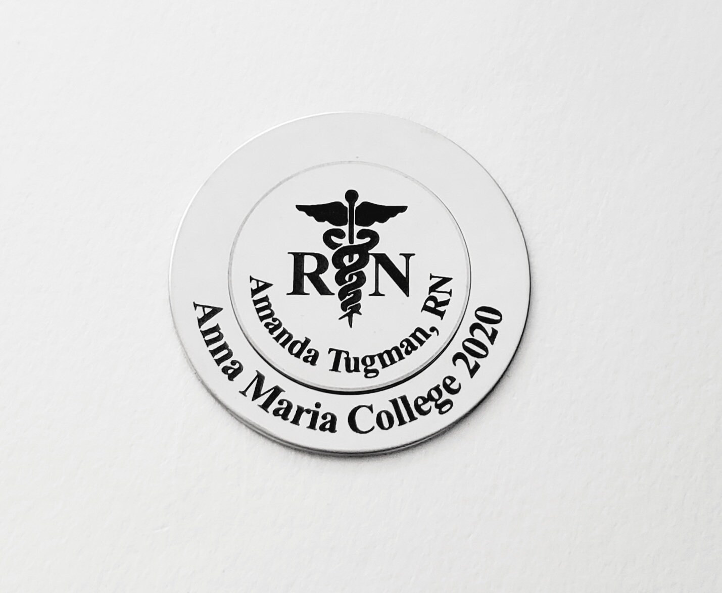 Engraved RN Pin Nurse Pin Nurse Pinning Ceremony Pinning - Etsy
