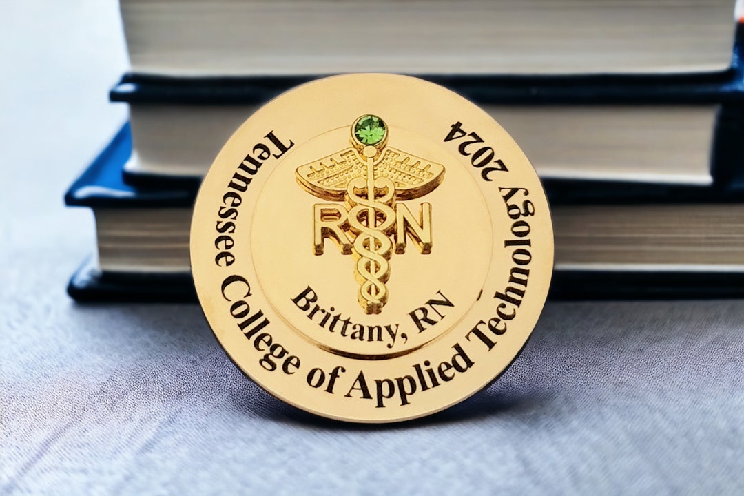 RN BSN Nurse Graduation Pin - Gold Layered Nurse Pin - Pinning Ceremony ...