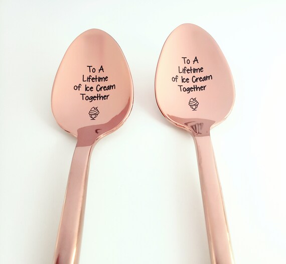 Dining & Serving Flatware & Silverware Ice Cream Lovers Gift Wedding ...