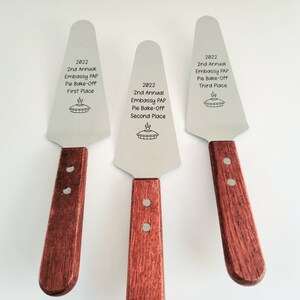 Set of Pie Contest Winner Spatulas Pie Spatula Trio for Contest Custom ...