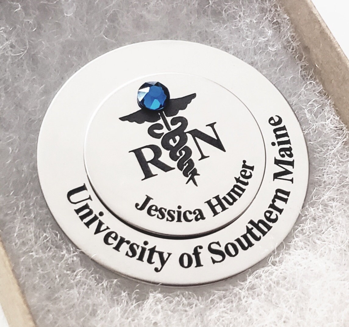 Engraved RN Pin Nurse Pin Nurse Pinning Ceremony Pinning | Etsy