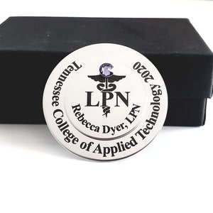 Engraved LPN Pin - Licensed Practical Nurse Pin - Nurse Pinning ...