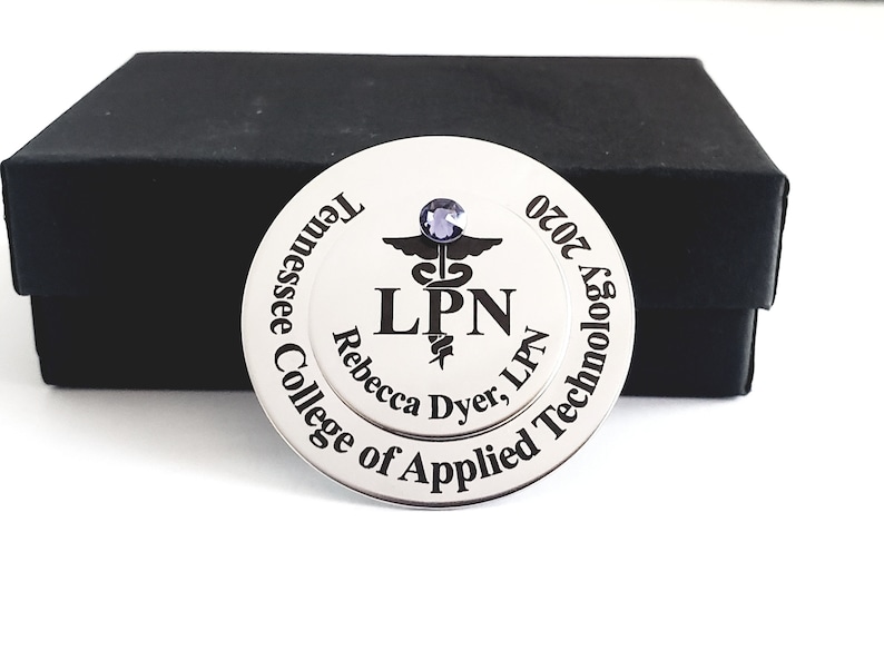 Engraved LPN Pin Licensed Practical Nurse Pin Nurse - Etsy