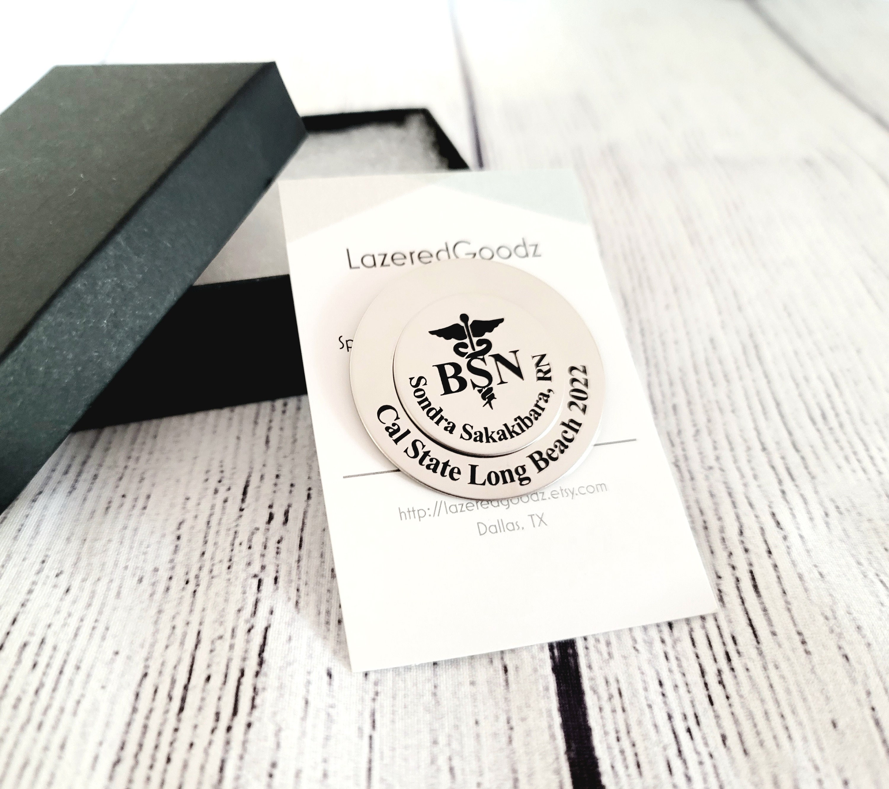 Engraved RN Pin Nurse Pin Nurse Pinning Ceremony Pinning - Etsy