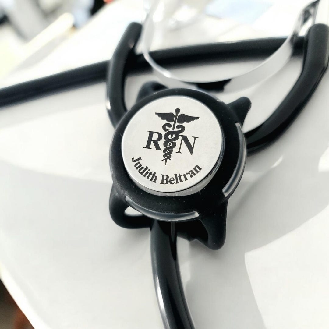 Personalized Stethoscope AirTag ID Tag - Custom Stethoscope Tag With ...