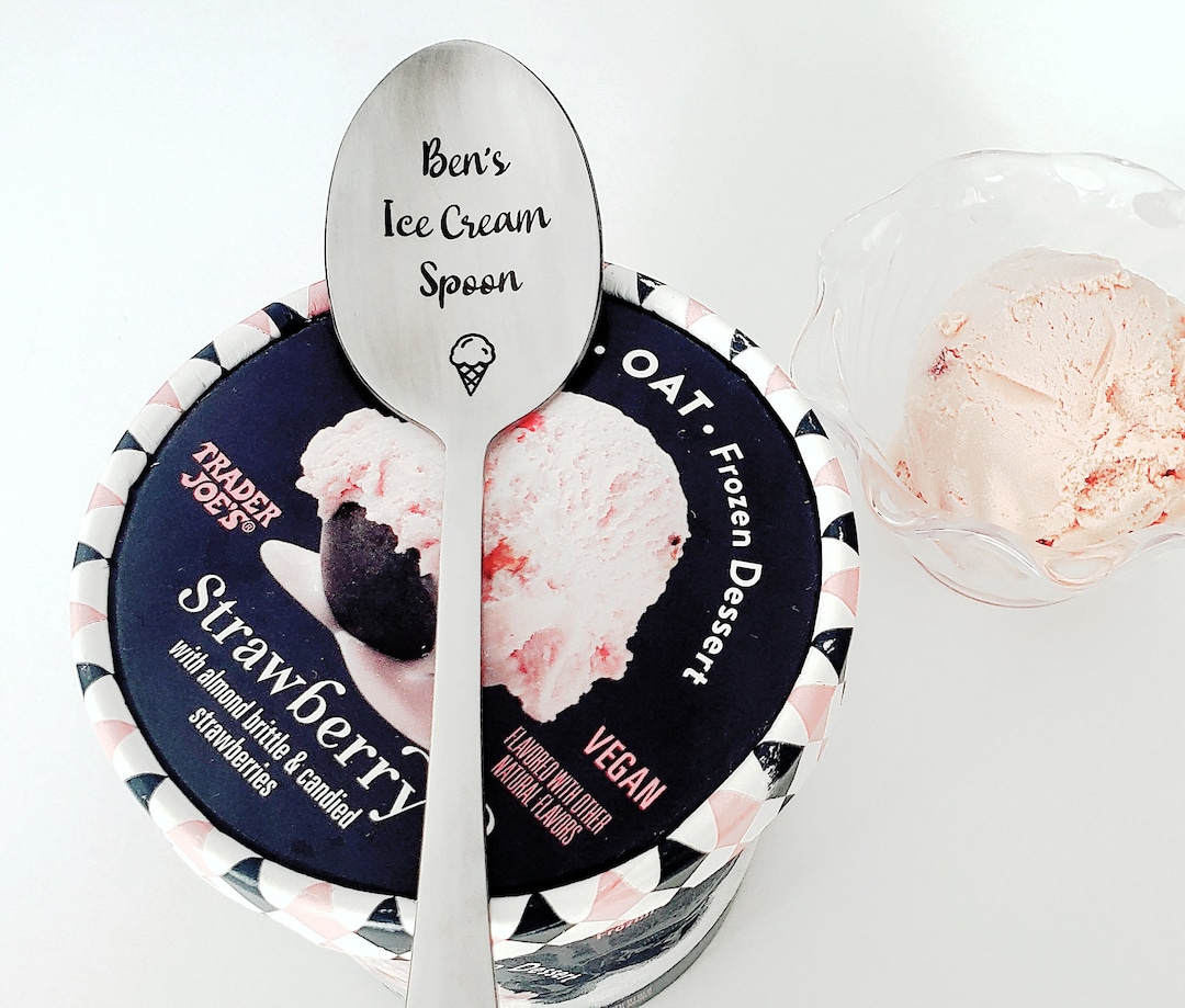 Personalized Ice Cream Spoon Custom Ice Cream Spoon Engraved Ice Cream ...