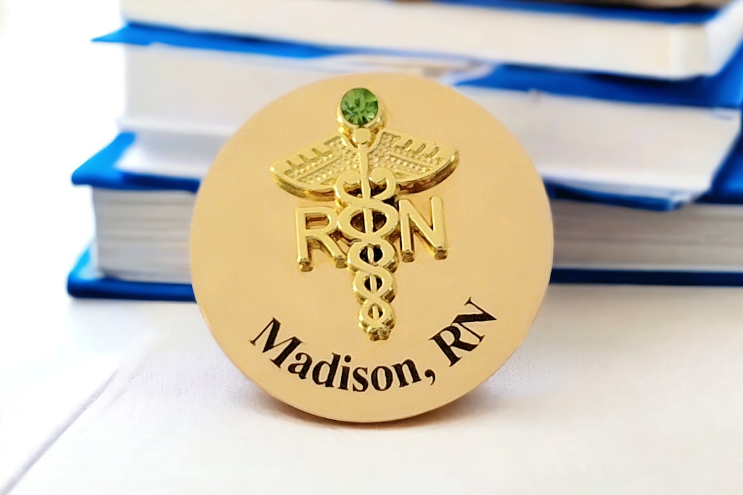 Gold Engraved RN Pin - Registered Nurse Pin - Nurse Pinning Ceremony ...