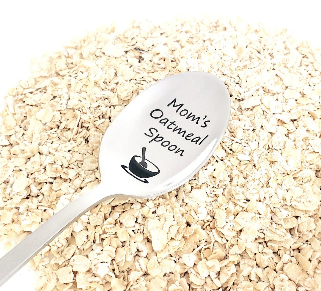 Custom Oatmeal Spoon - Engraved Oatmeal Spoon - Engraved Spoon - Custom ...
